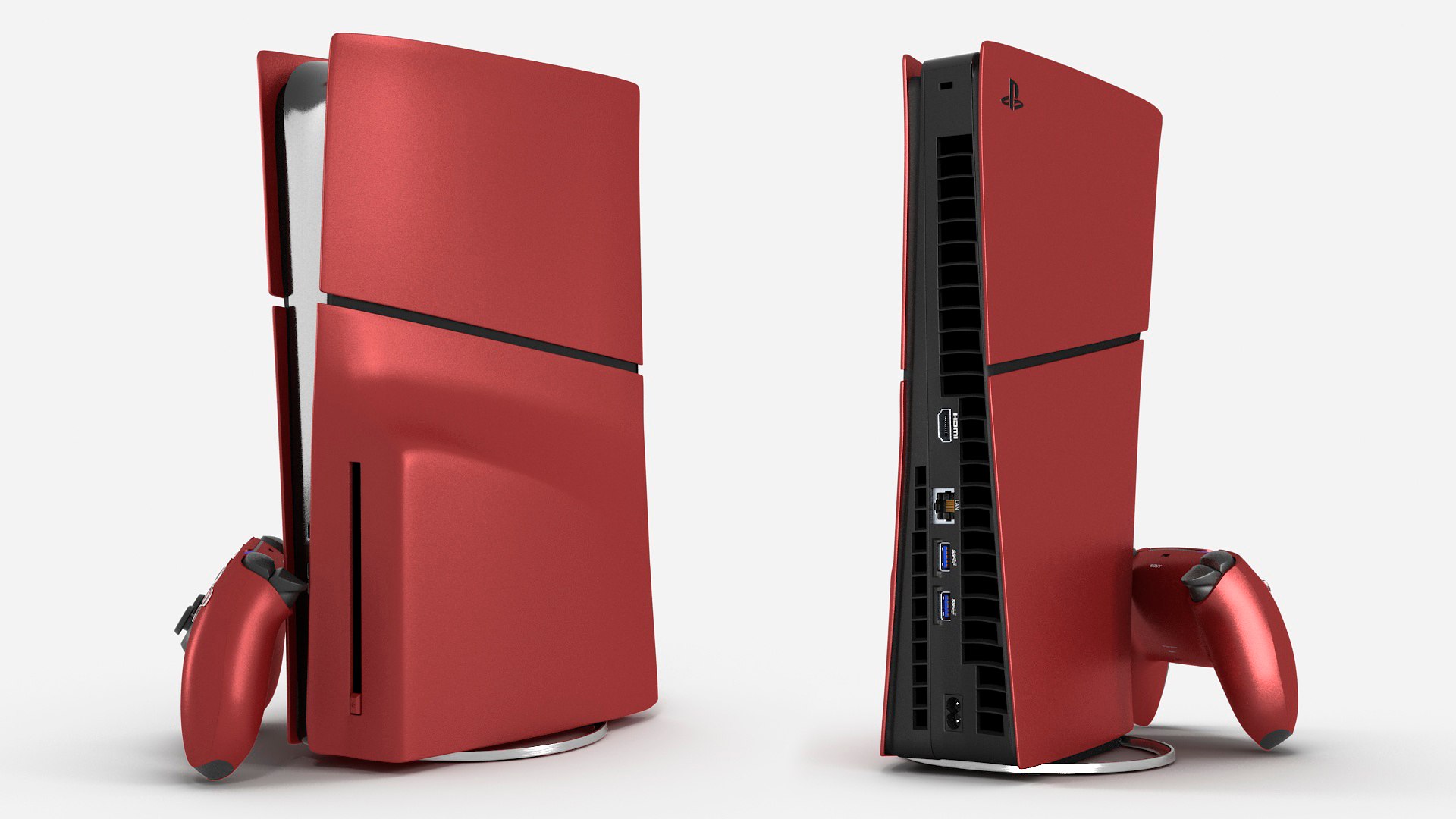 Sony PlayStation 5 Console Volcanic Red 3D - TurboSquid 2203319