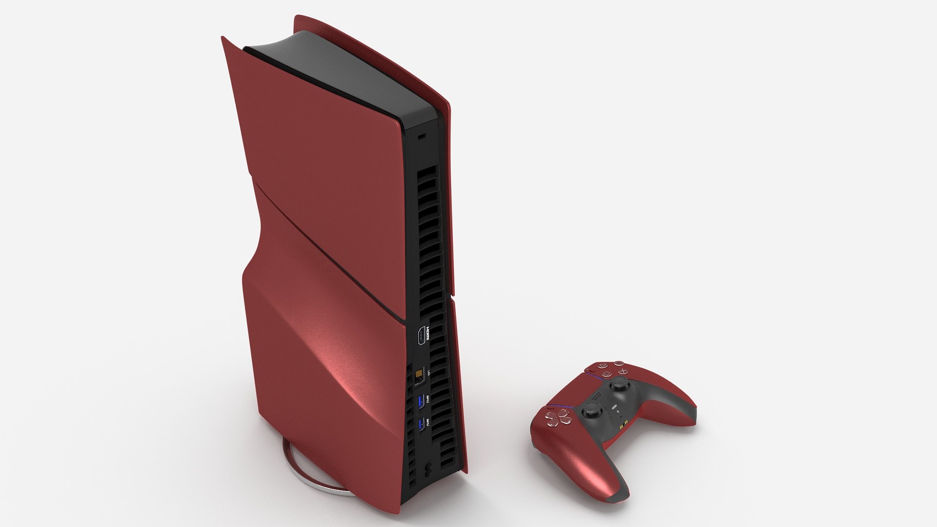 Sony PlayStation 5 Console Volcanic Red 3D - TurboSquid 2203319