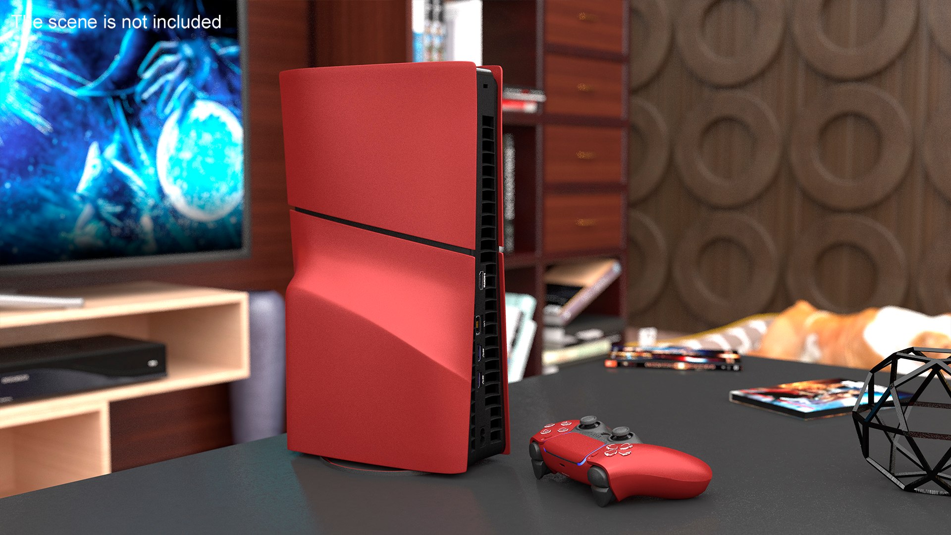 Sony PlayStation 5 Console Volcanic Red 3D - TurboSquid 2203319