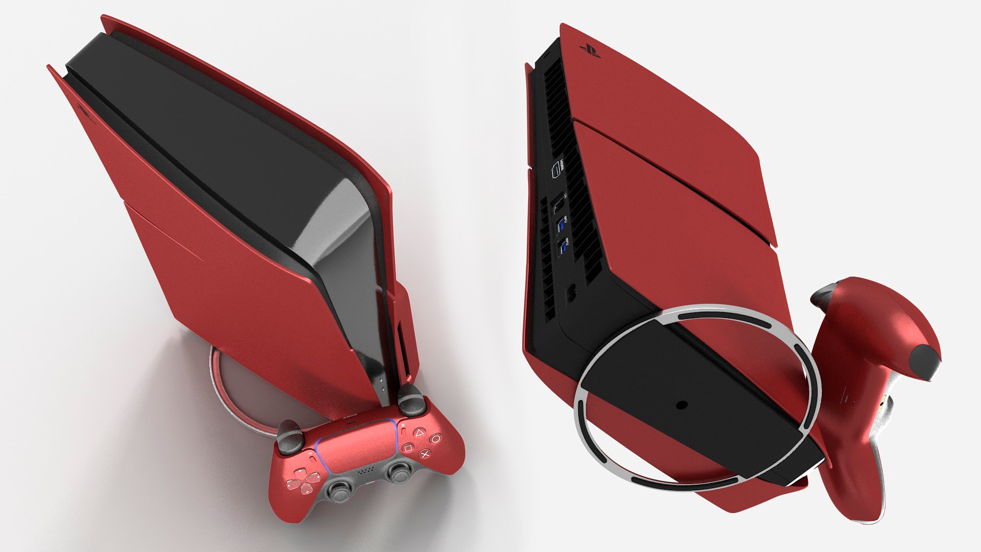 Sony PlayStation 5 Console Volcanic Red 3D - TurboSquid 2203319