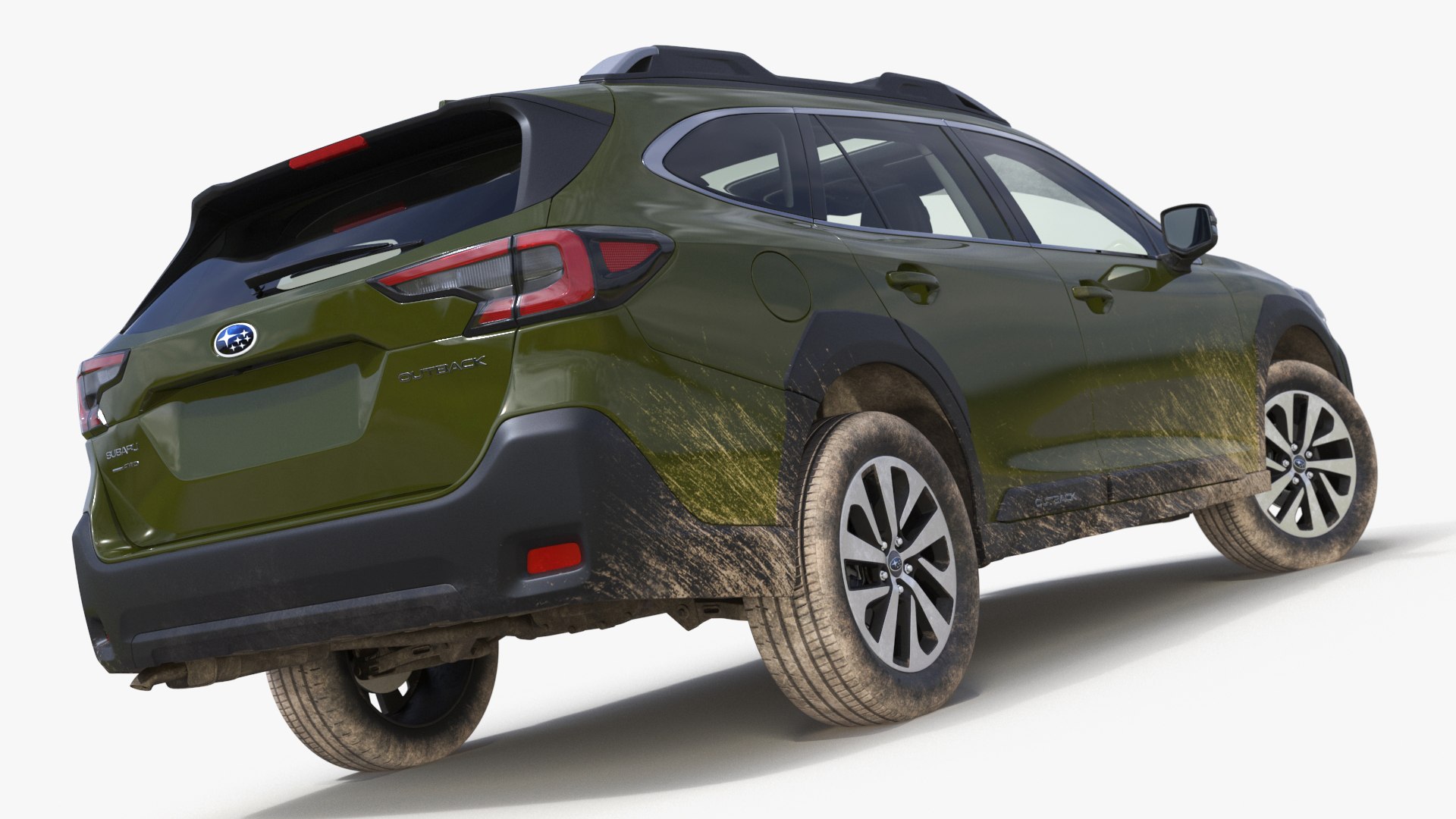 Subaru Outback 2025 Green Dirty Rigged 3D Model - TurboSquid 2364960