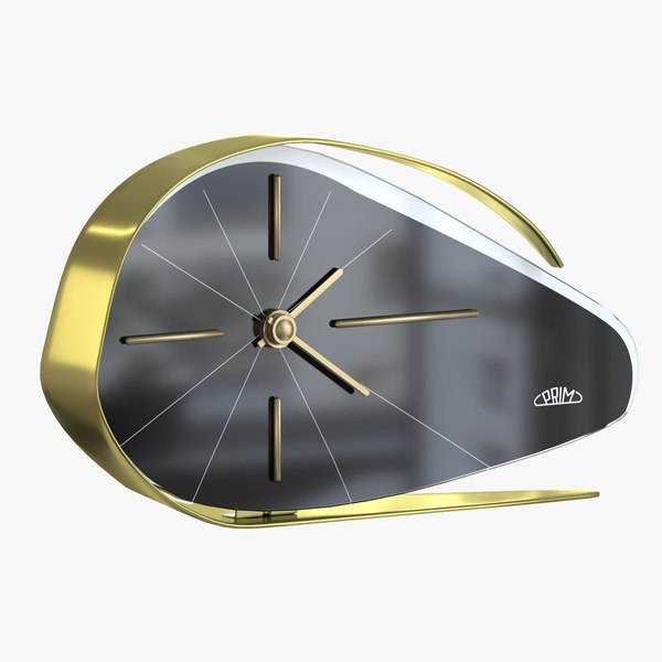 modelo 3d Mechanical Table Clock 1960s by PRIM - TurboSquid 1943409