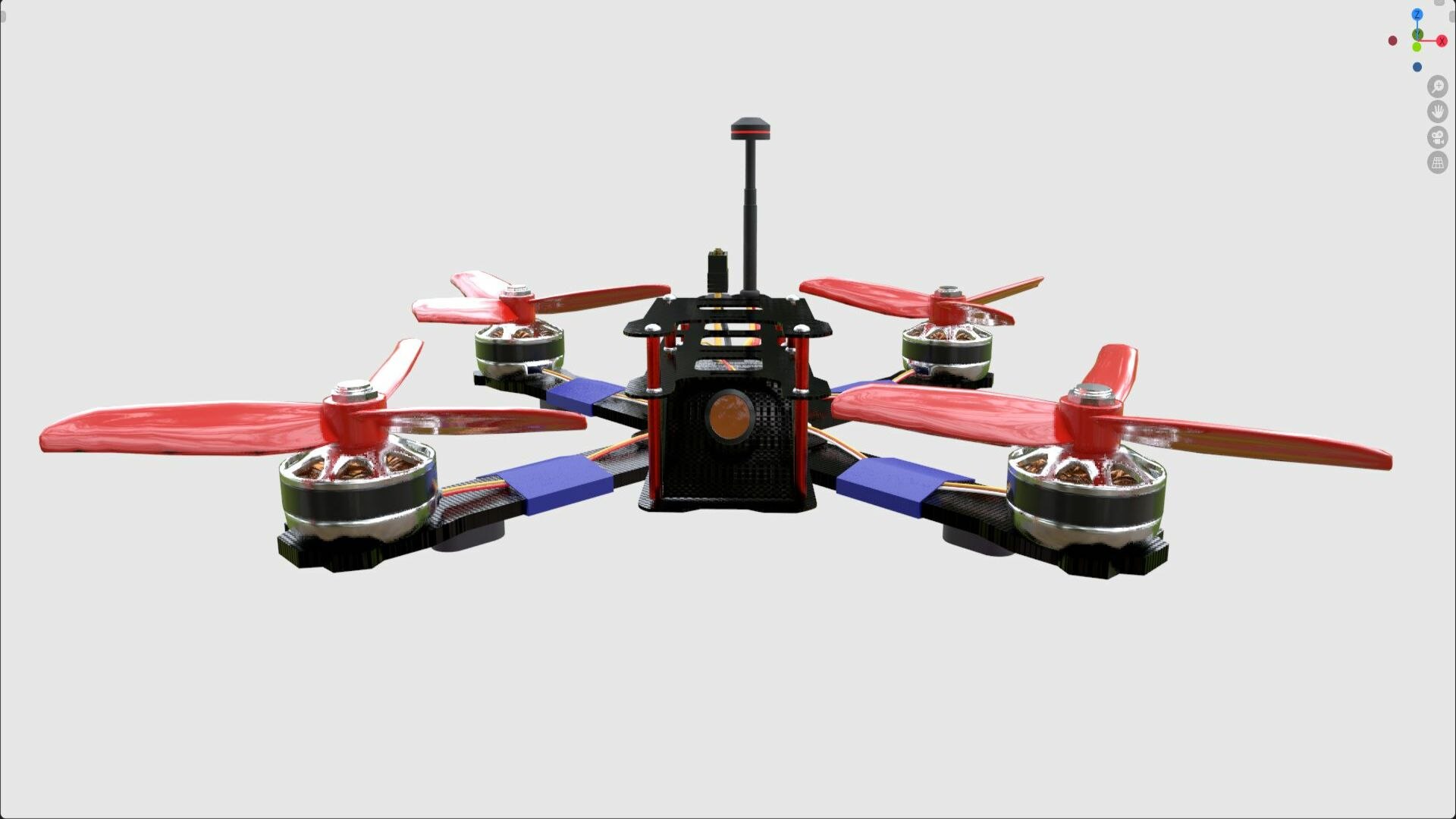 3D Drone Quadcopter Model - TurboSquid 1734611
