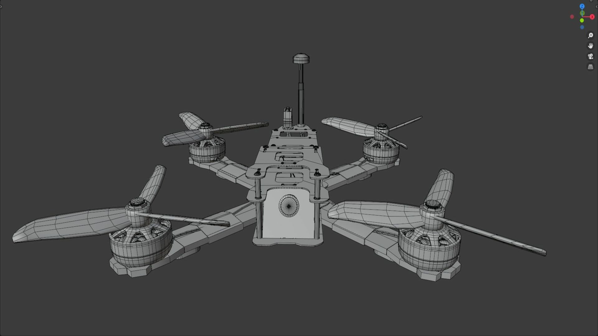 3D Drone Quadcopter model - TurboSquid 1734611