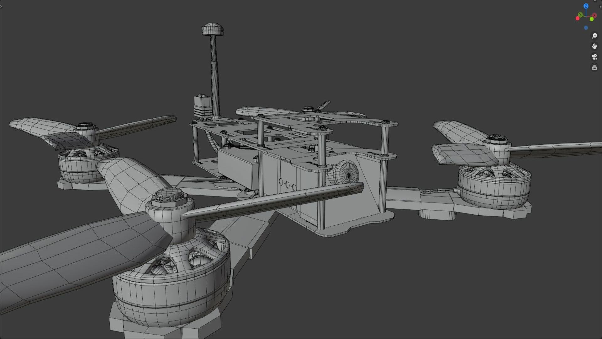 3D Drone Quadcopter model - TurboSquid 1734611