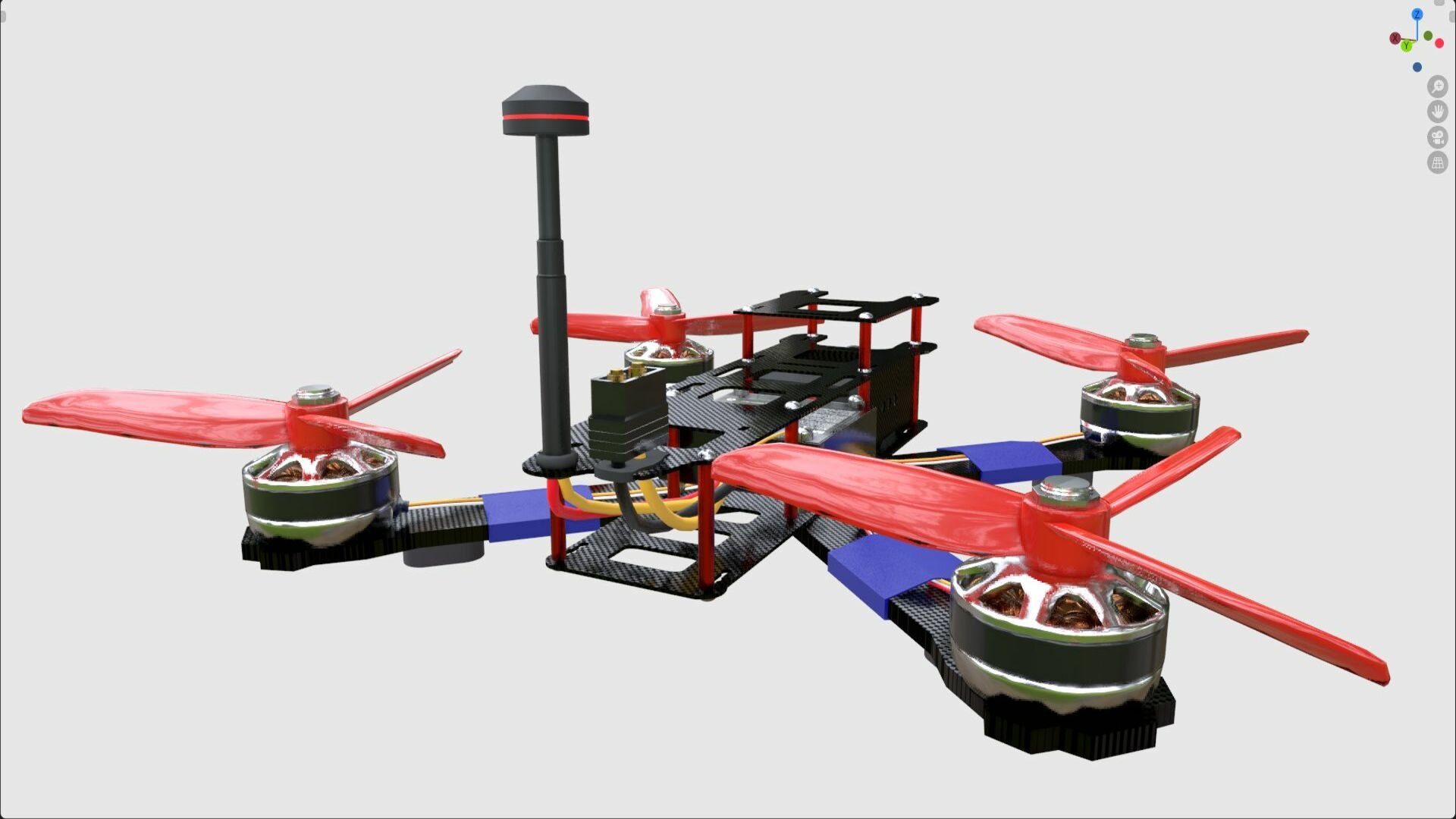 3D Drone Quadcopter Model - TurboSquid 1734611