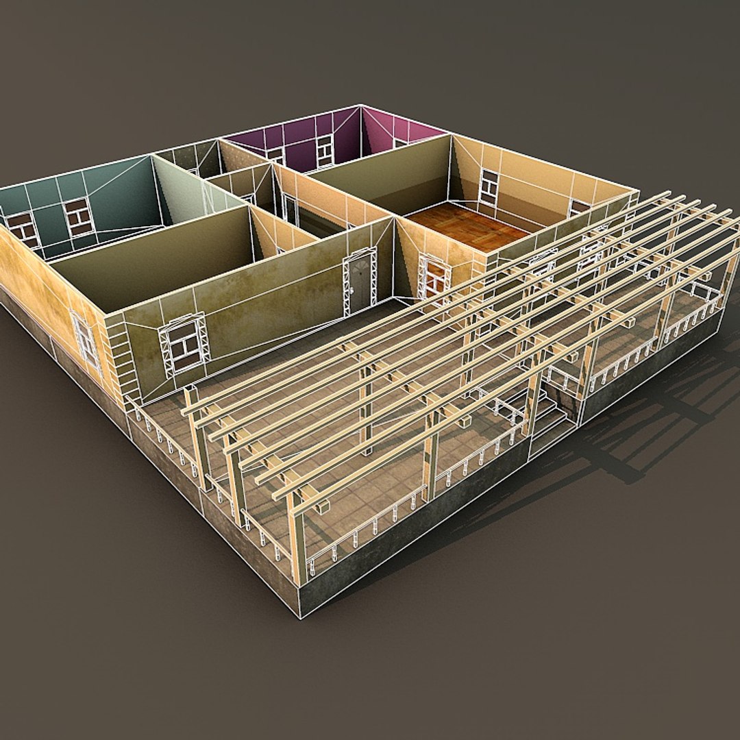 maya house interior building