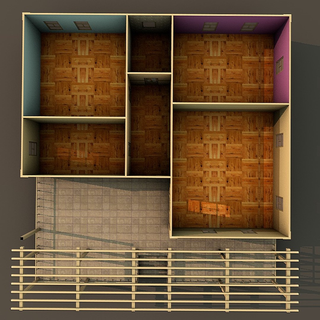 maya house interior building