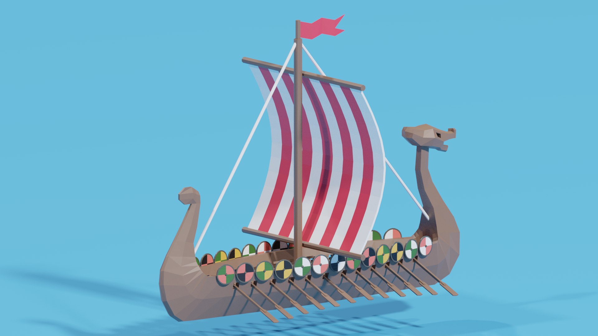 Viking Longship 3D Model - TurboSquid 2397337