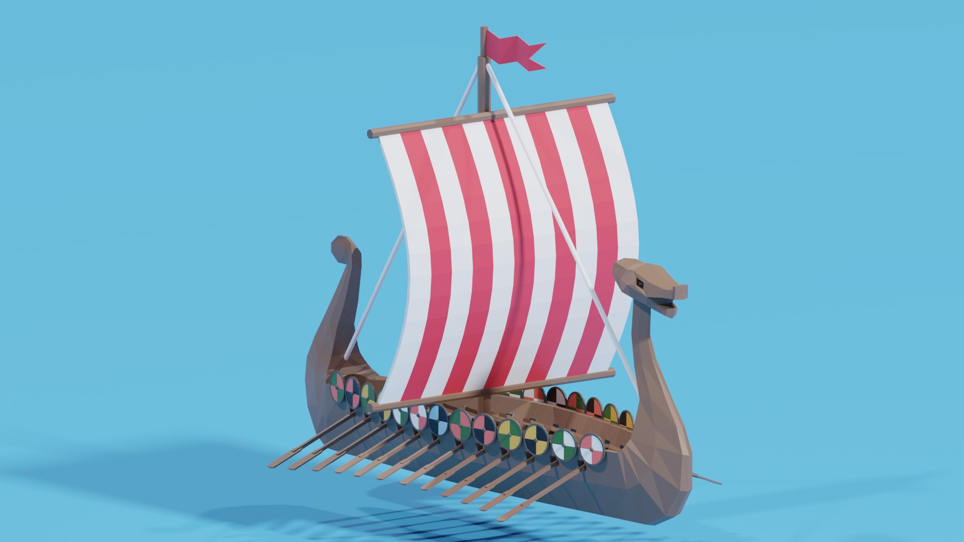 Viking Longship 3D Model - TurboSquid 2397337