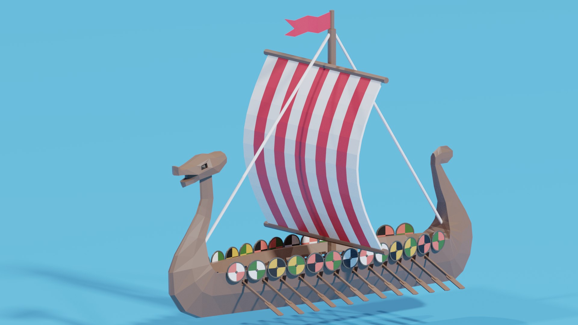 Viking Longship 3D Model - TurboSquid 2397337