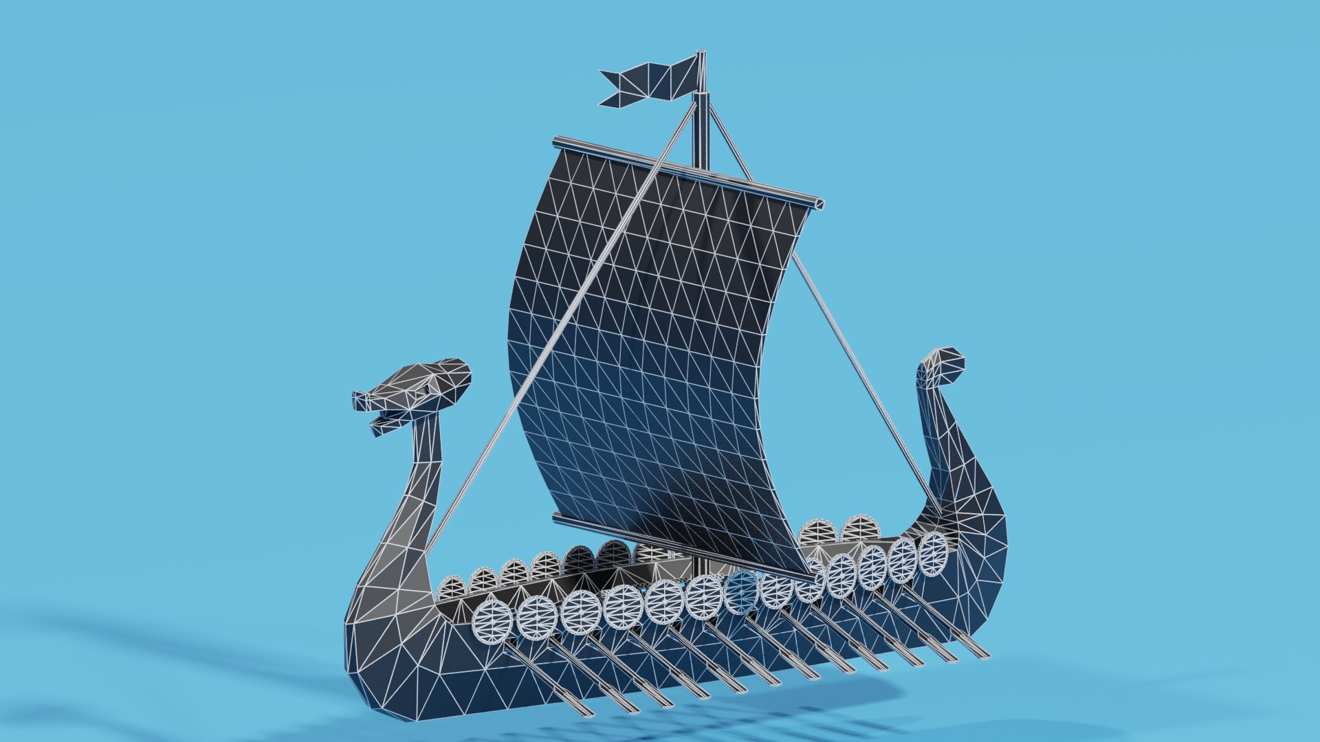 Viking Longship 3D Model - TurboSquid 2397337