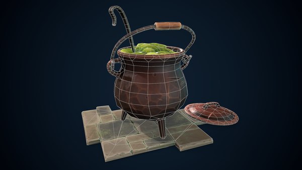 Stylized cauldron model - TurboSquid 1813588