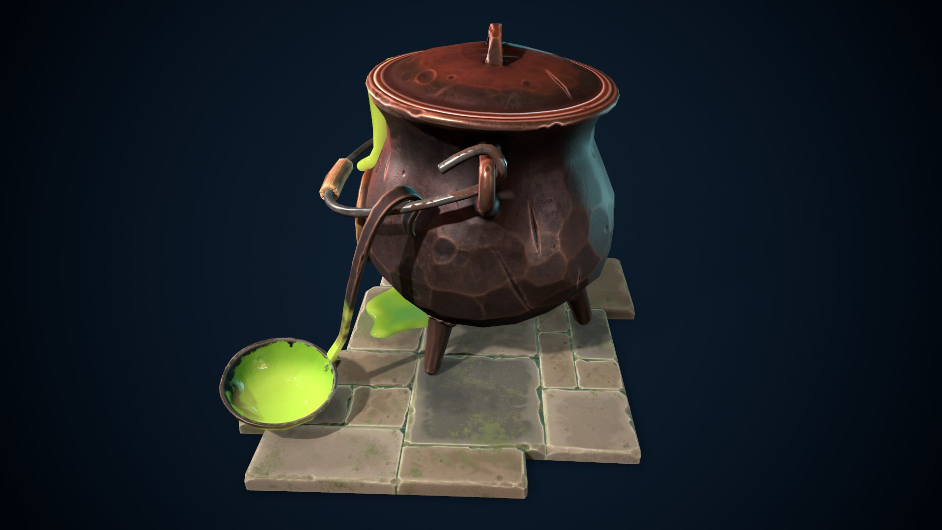 Stylized Cauldron Model - TurboSquid 1813588