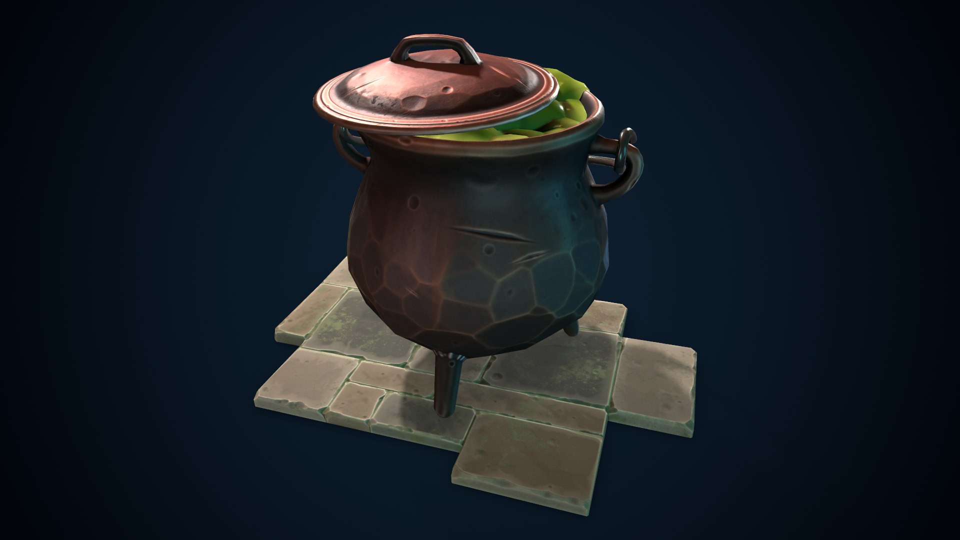 Stylized Cauldron Model - TurboSquid 1813588