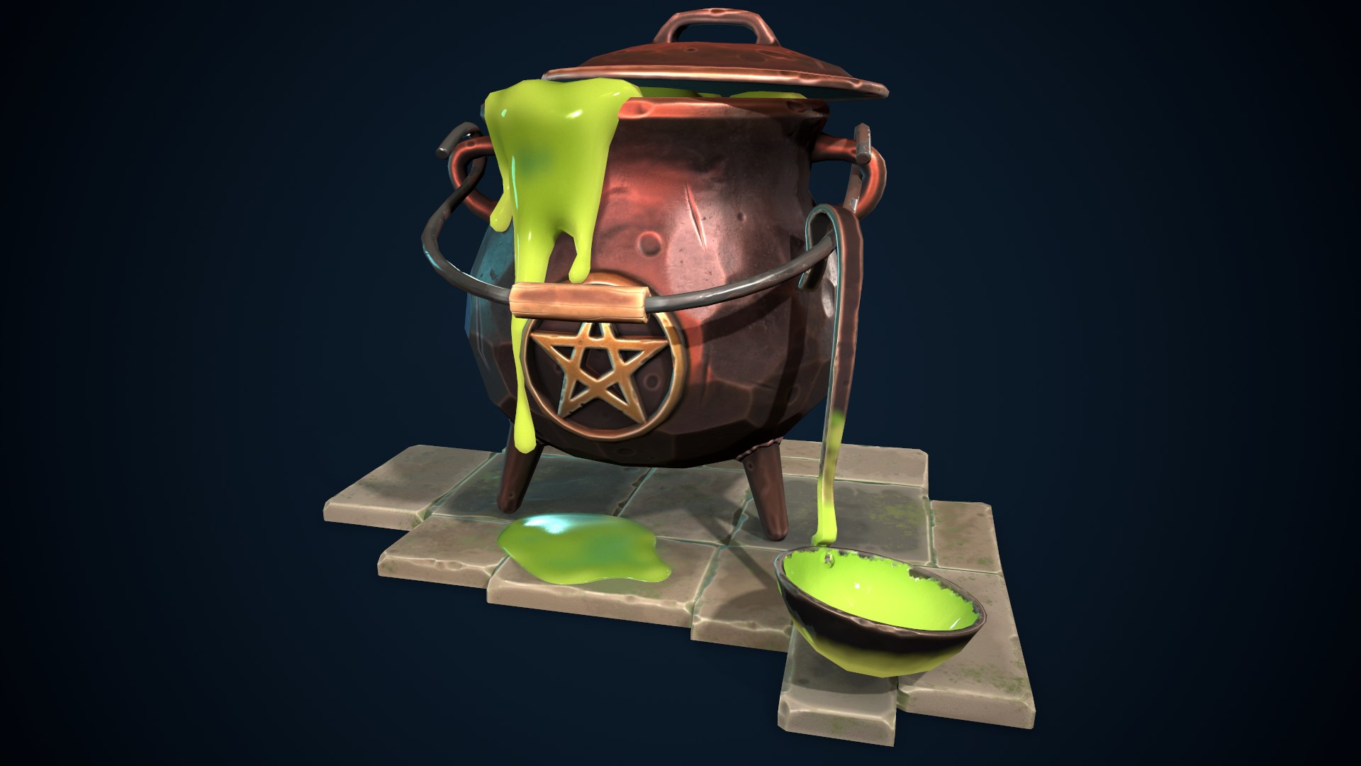 Stylized Cauldron Model - TurboSquid 1813588