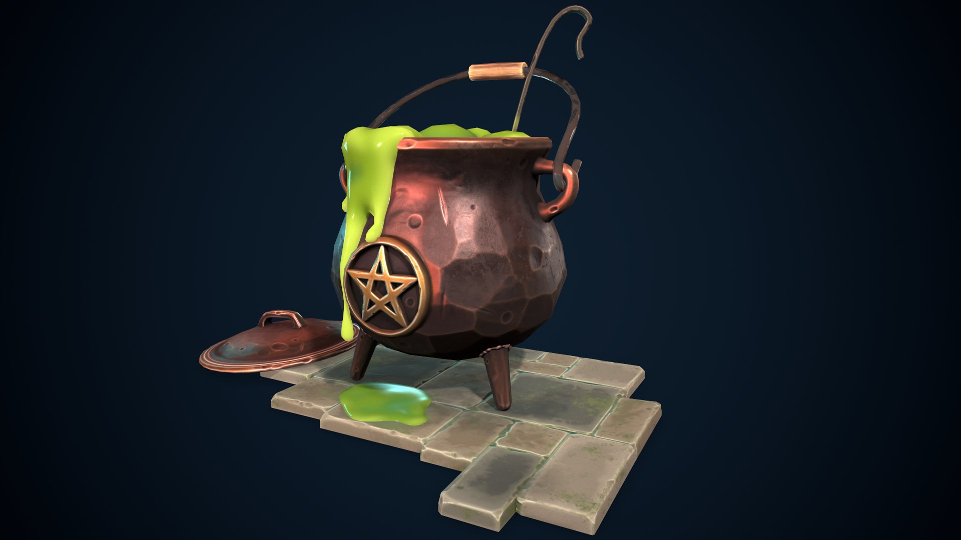 Stylized Cauldron Model - TurboSquid 1813588