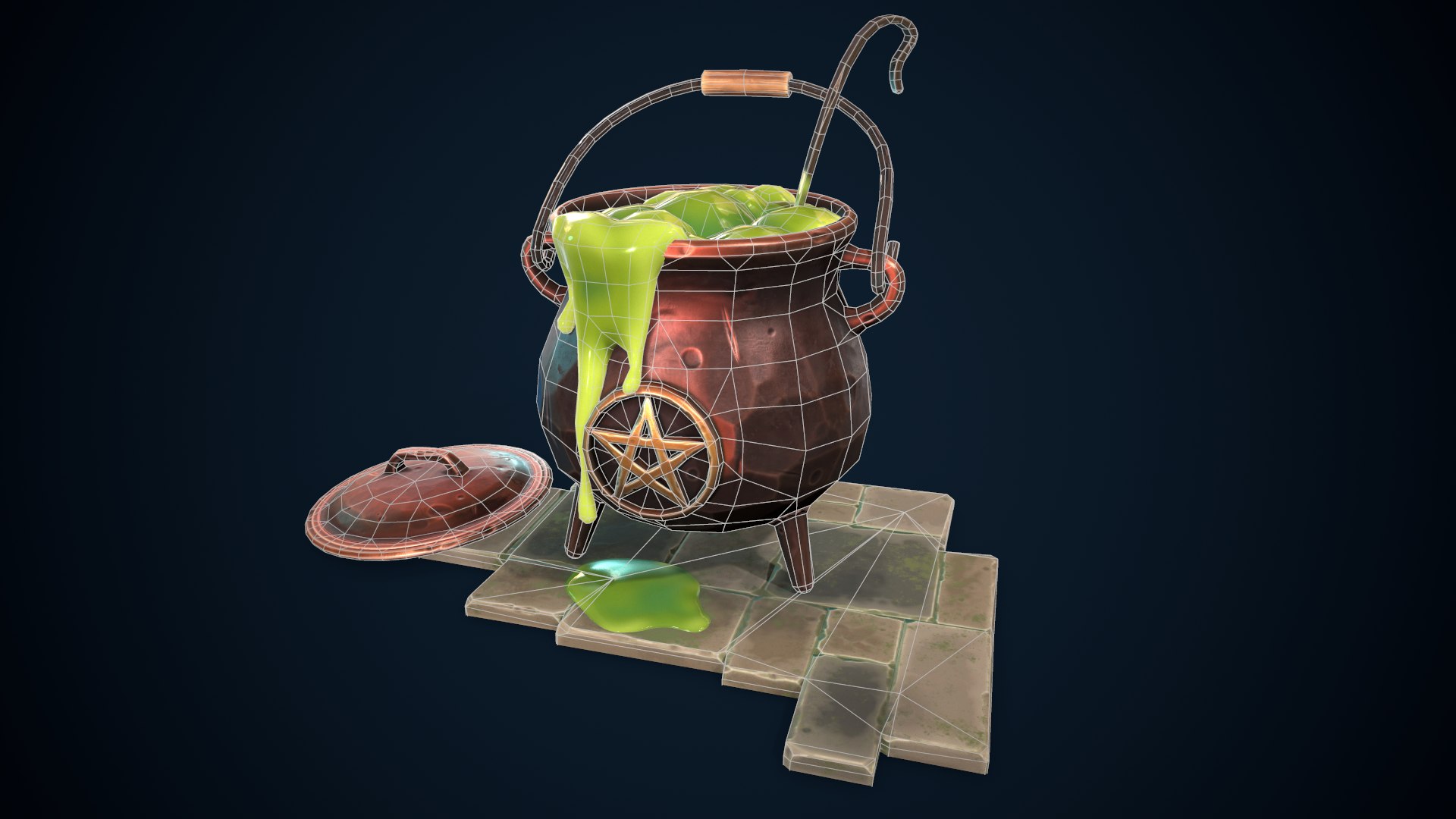 Stylized Cauldron Model - TurboSquid 1813588
