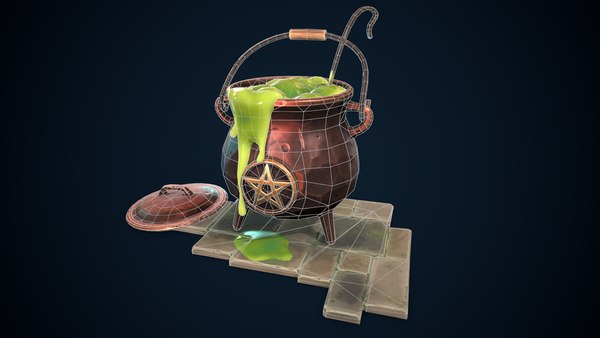 Stylized cauldron model - TurboSquid 1813588