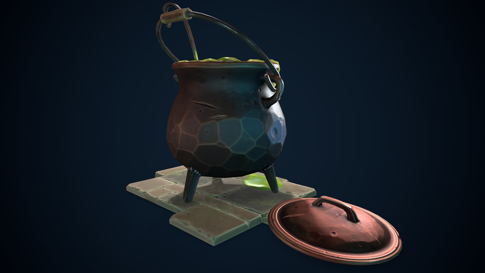 Stylized Cauldron Model - TurboSquid 1813588
