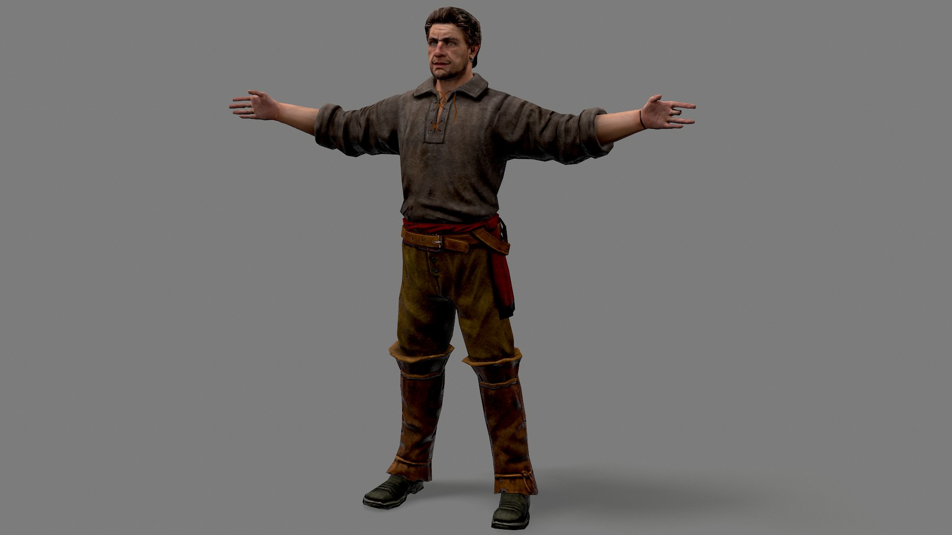 Medieval civilian 3D model - TurboSquid 2099632