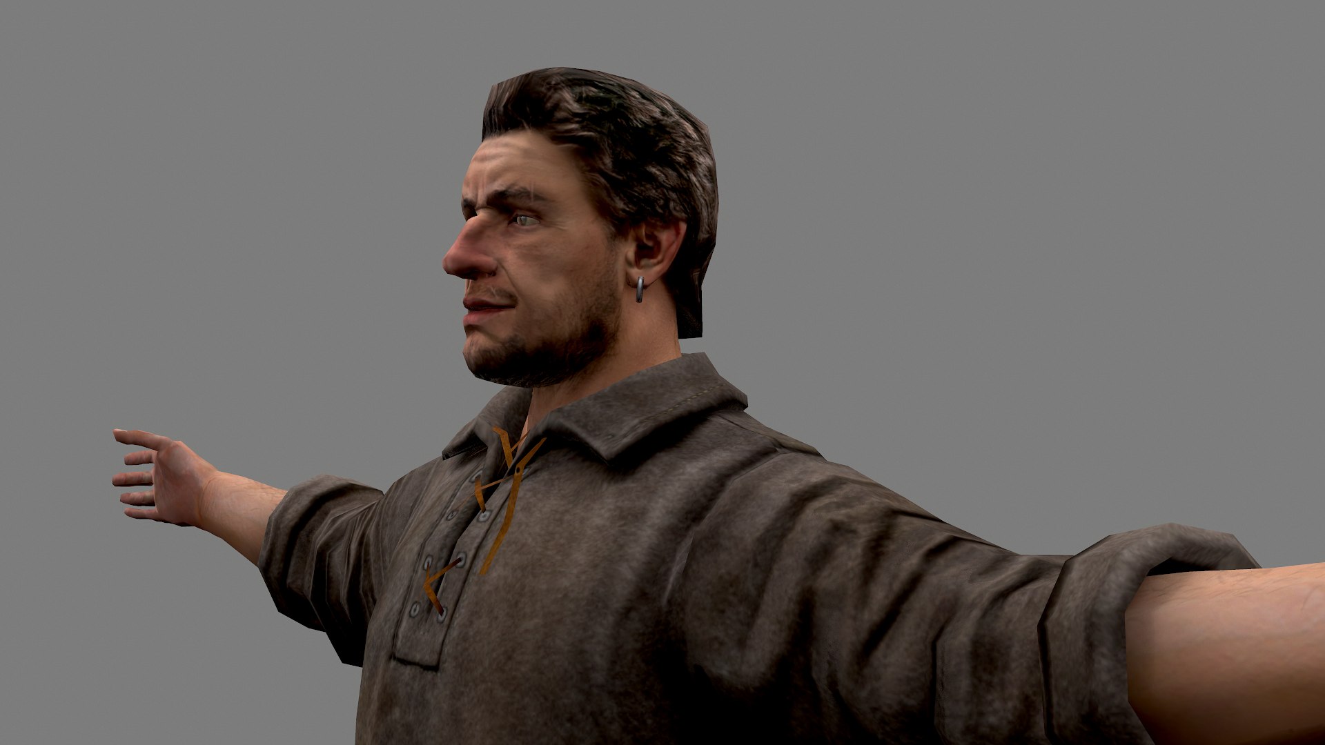 Medieval civilian 3D model - TurboSquid 2099632