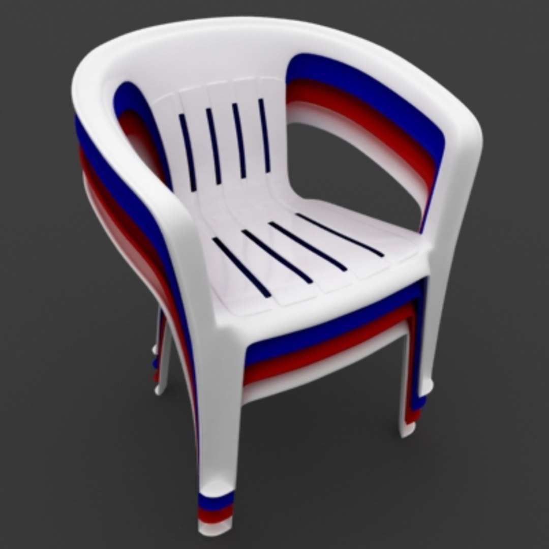 Plastic Chair 3d Model
