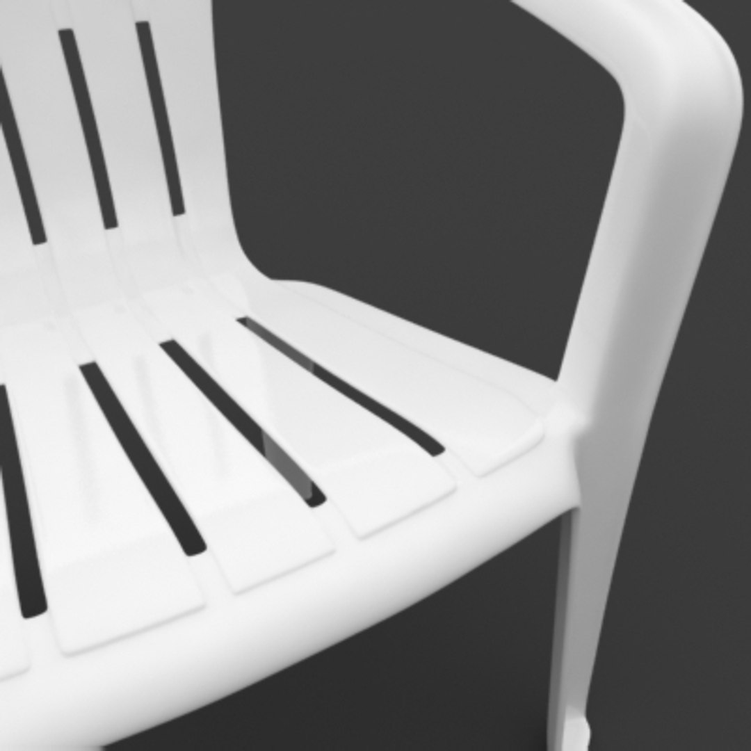 Plastic Chair 3d Model