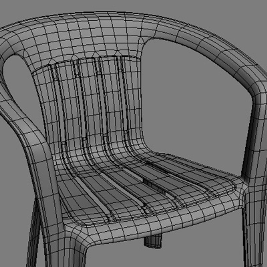Plastic Chair 3d Model