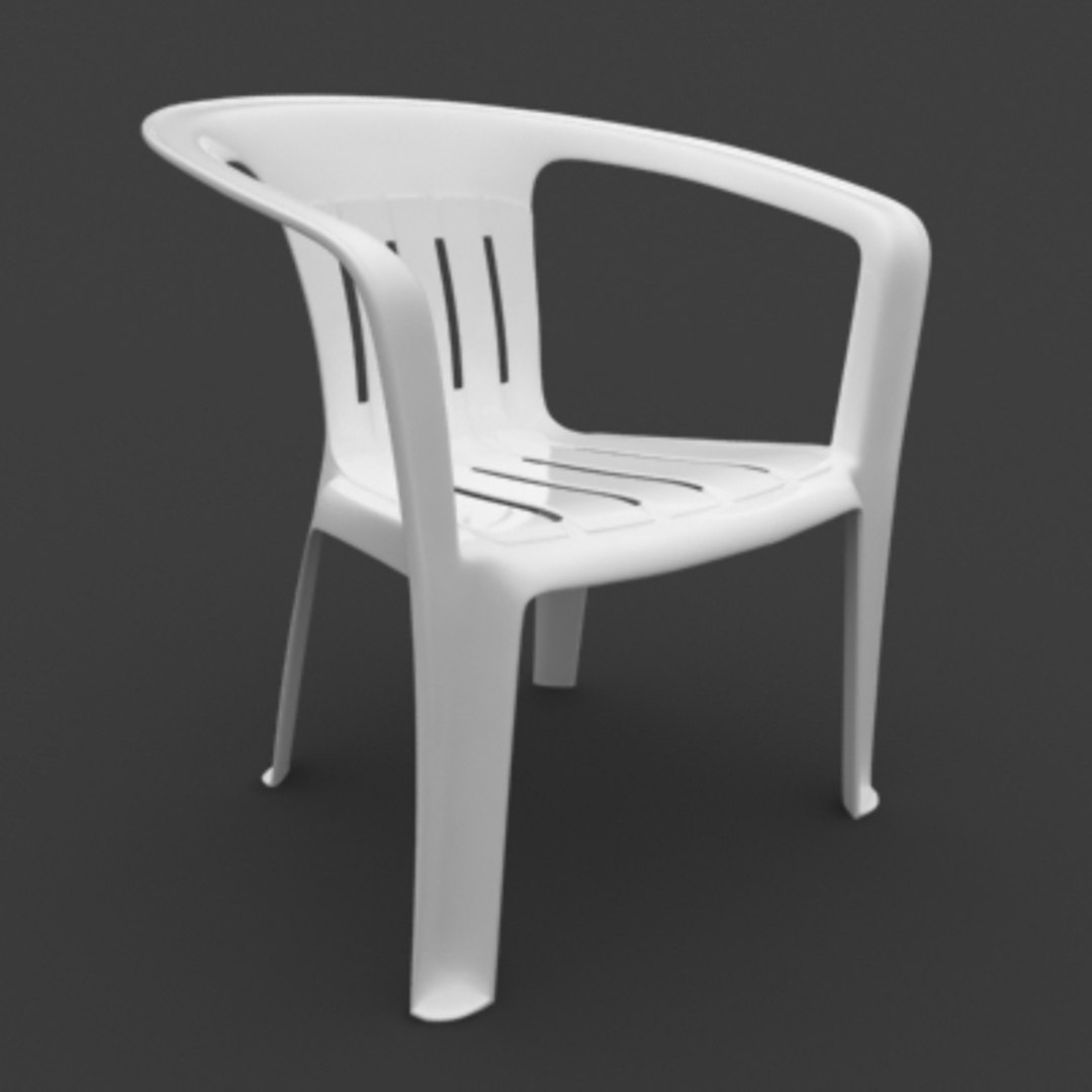Plastic Chair 3d Model