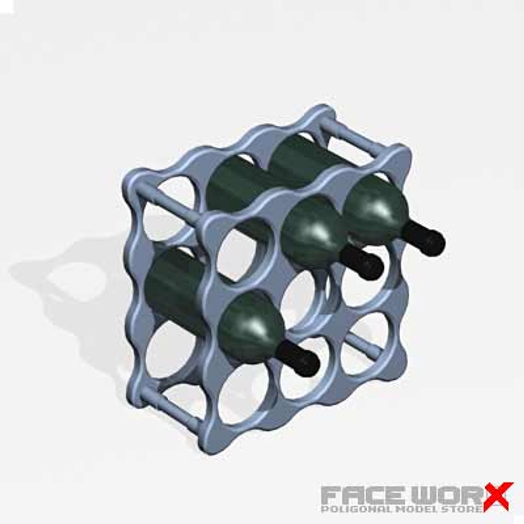 Wine Rack 3d Max
