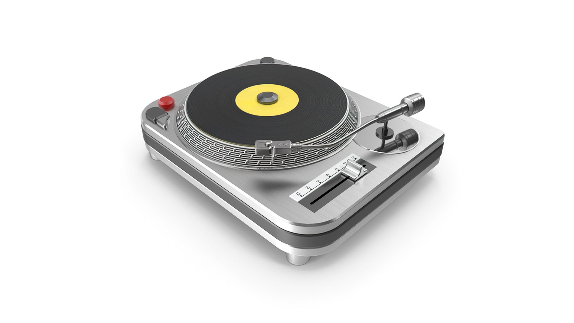 DJ Turntable 3D Model - TurboSquid 2106902