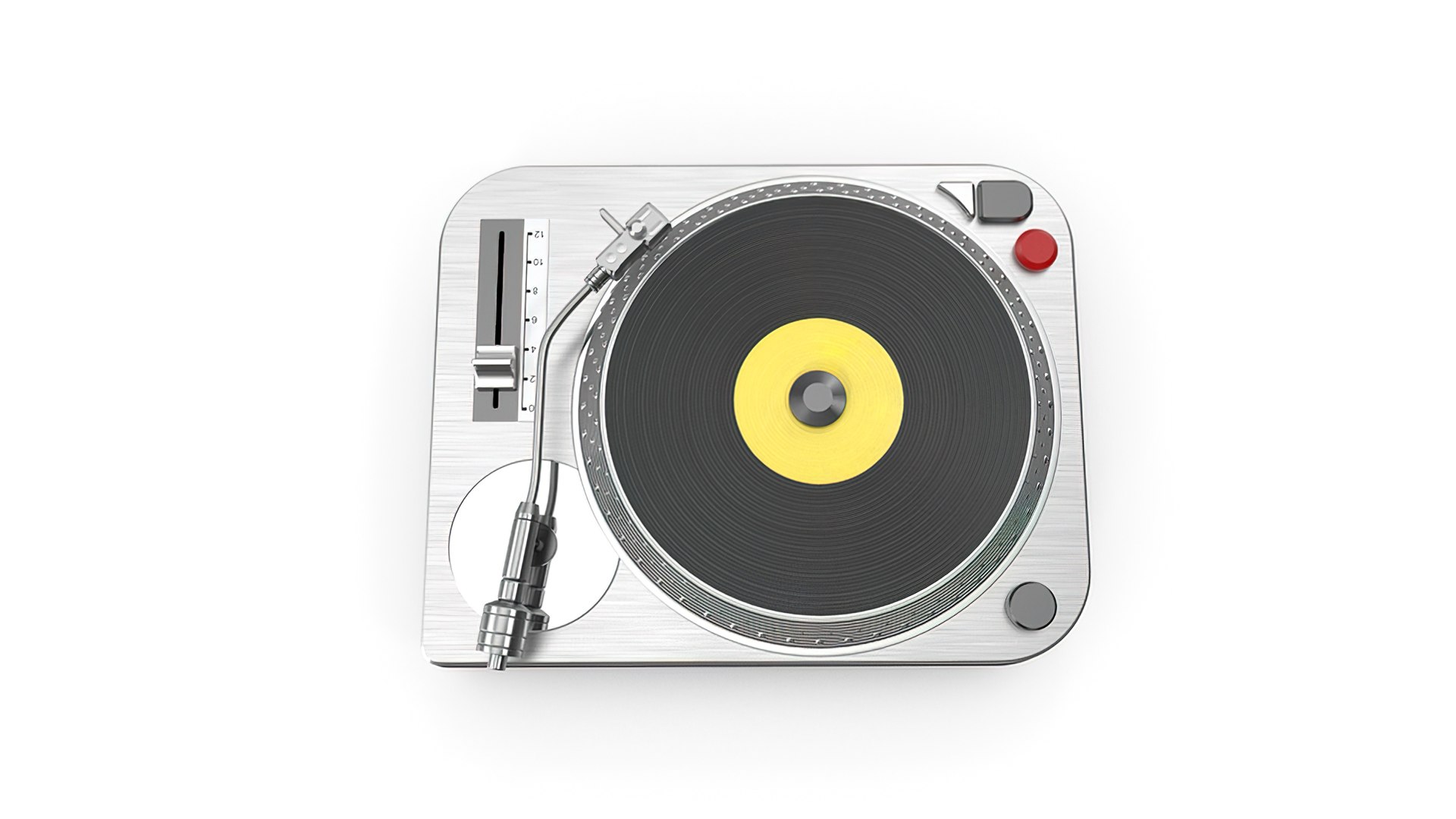DJ Turntable 3D Model - TurboSquid 2106902