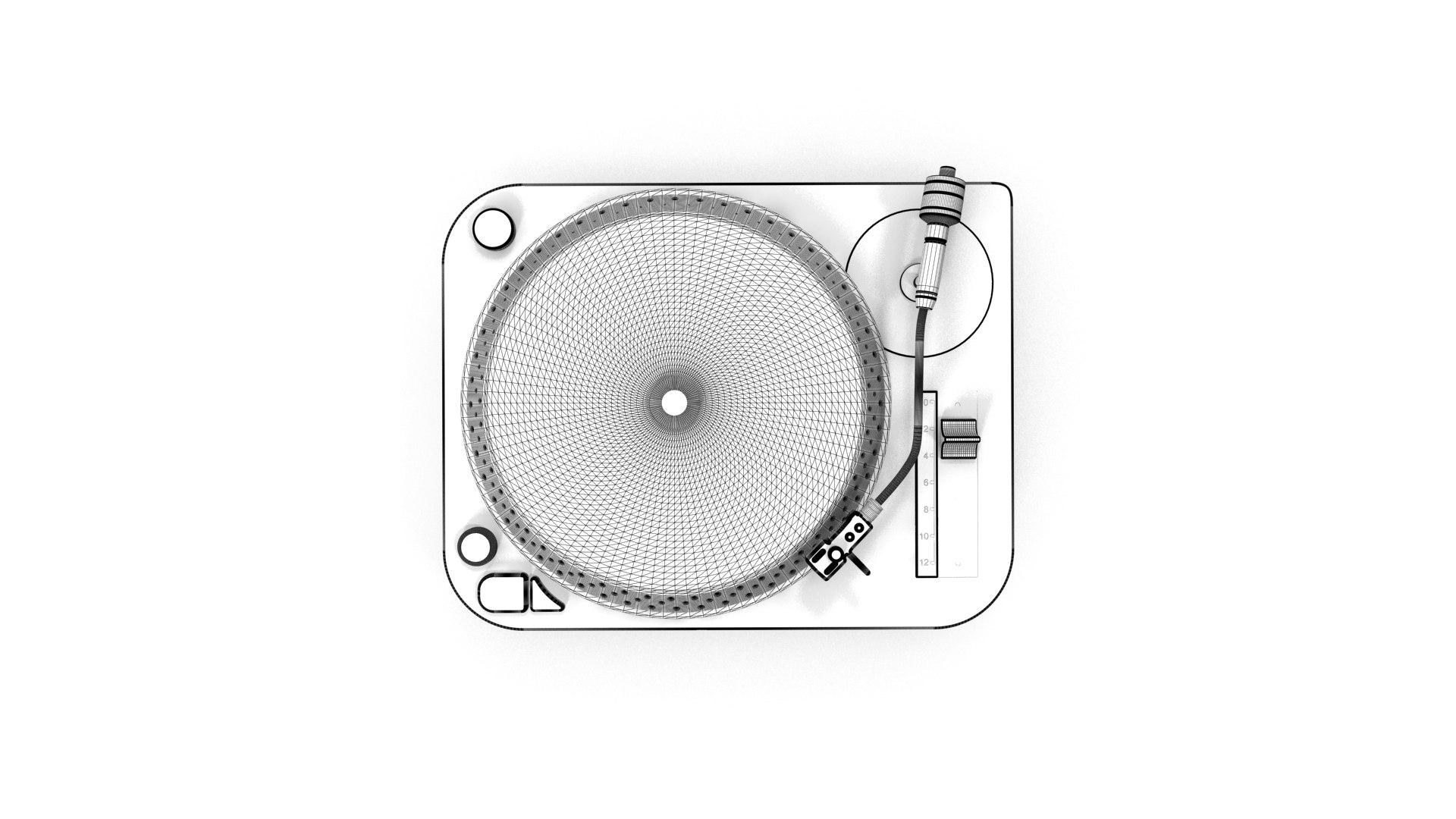 DJ Turntable 3D Model - TurboSquid 2106902