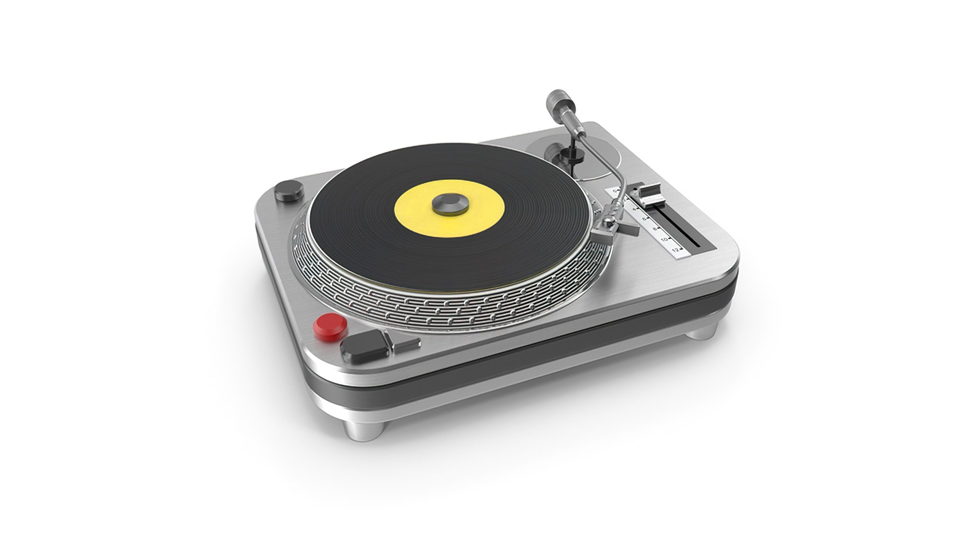 DJ Turntable 3D Model - TurboSquid 2106902