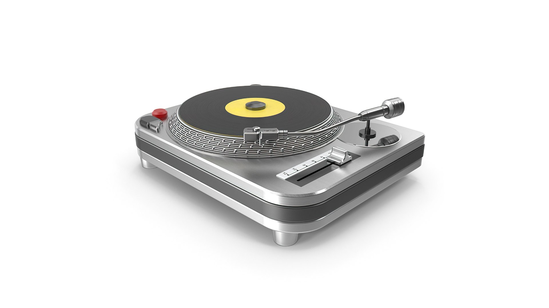 DJ Turntable 3D Model - TurboSquid 2106902