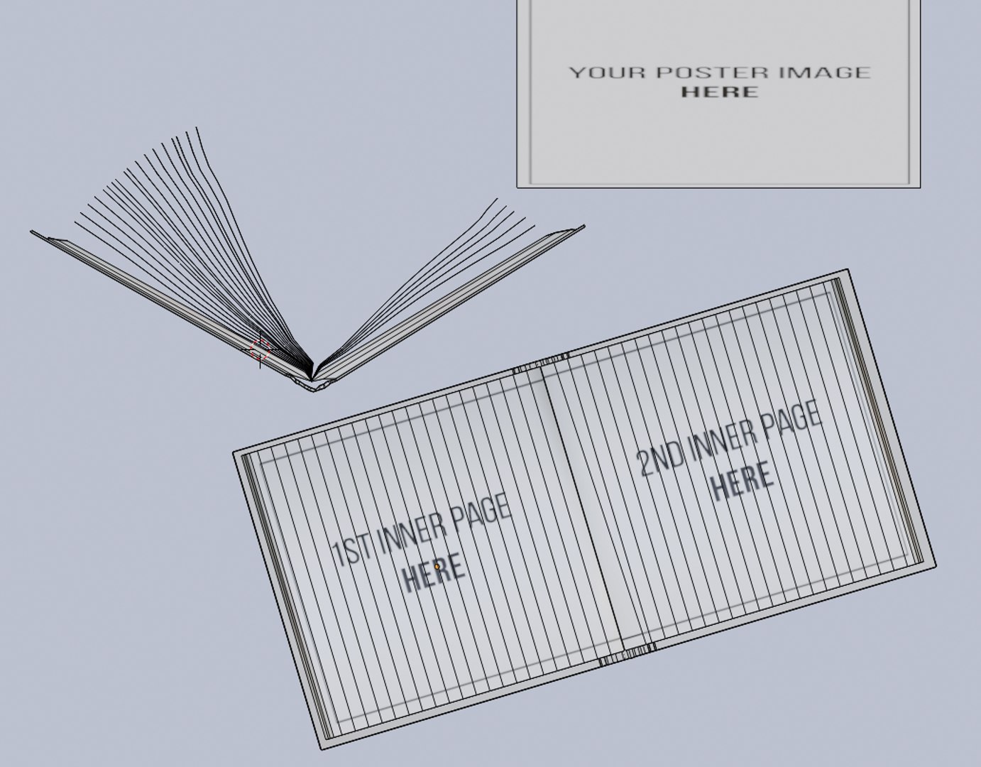 Book Poster Mockup 3D - TurboSquid 1467324