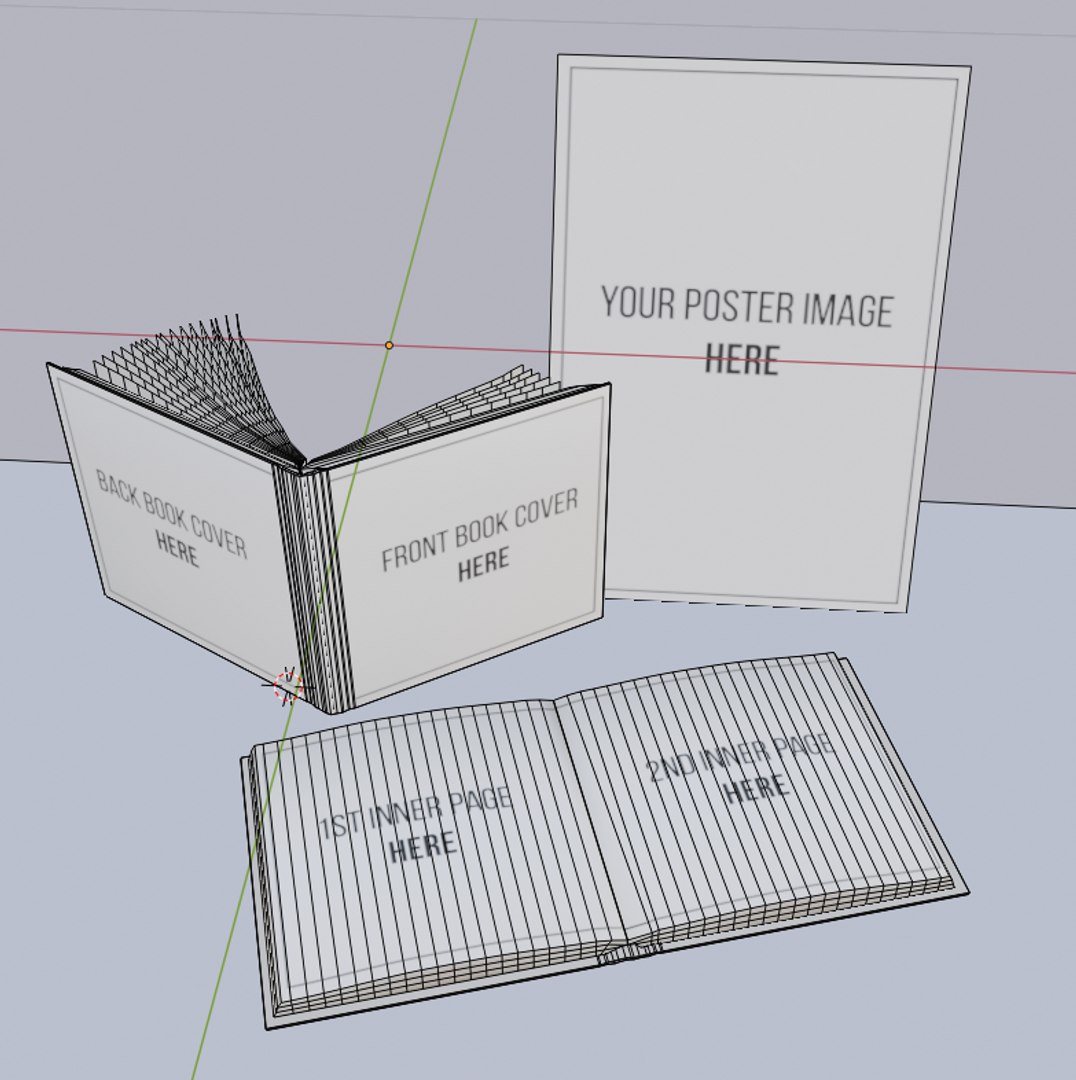 Book Poster Mockup 3D - TurboSquid 1467324