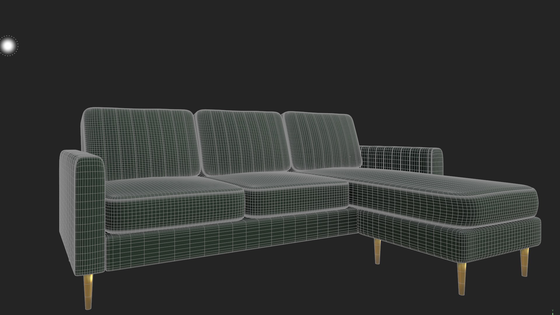 Koda Corner Sofa Hykkon 3D Model - TurboSquid 2326619