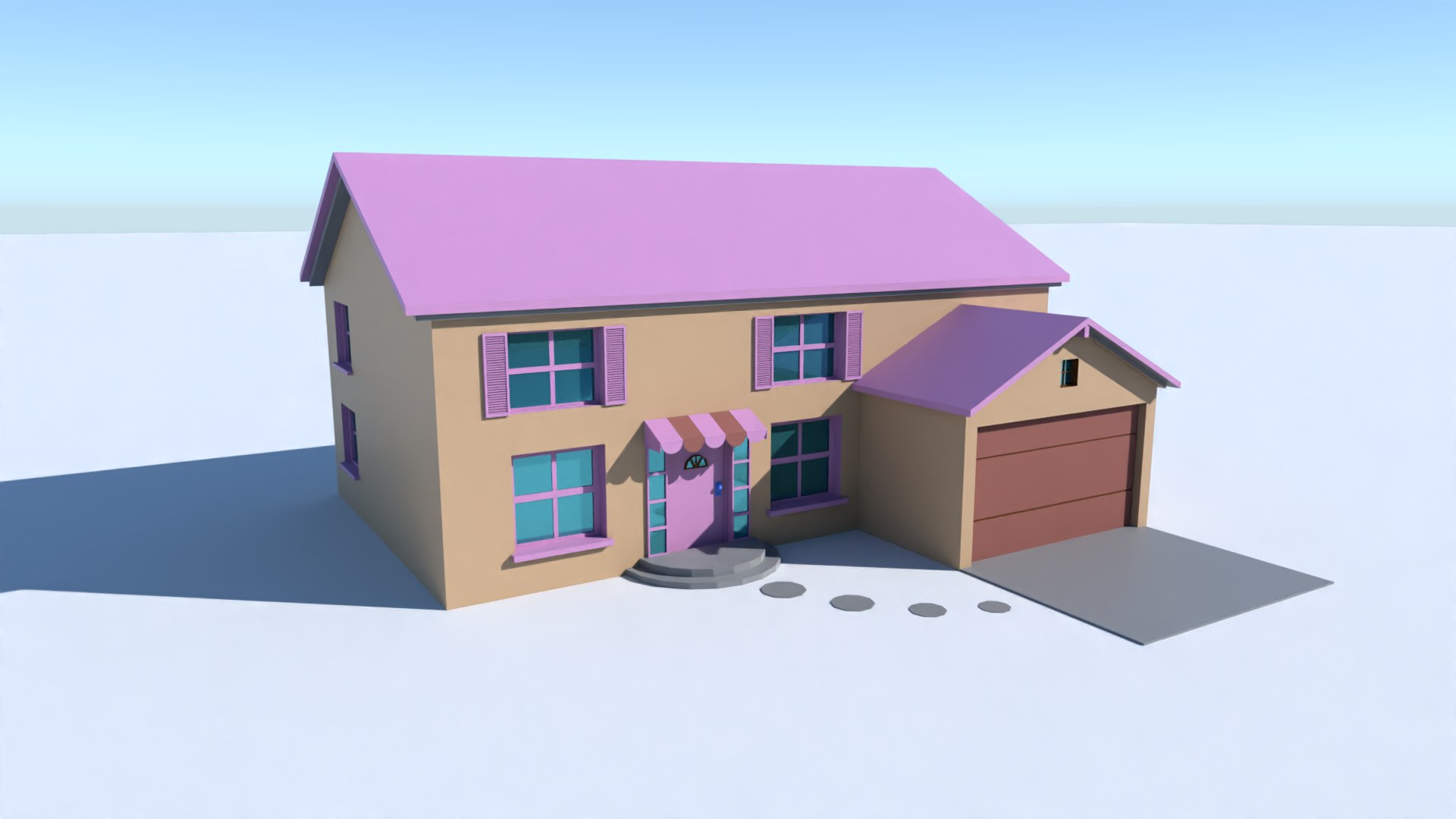Simpsons House 3D Model - TurboSquid 1695263