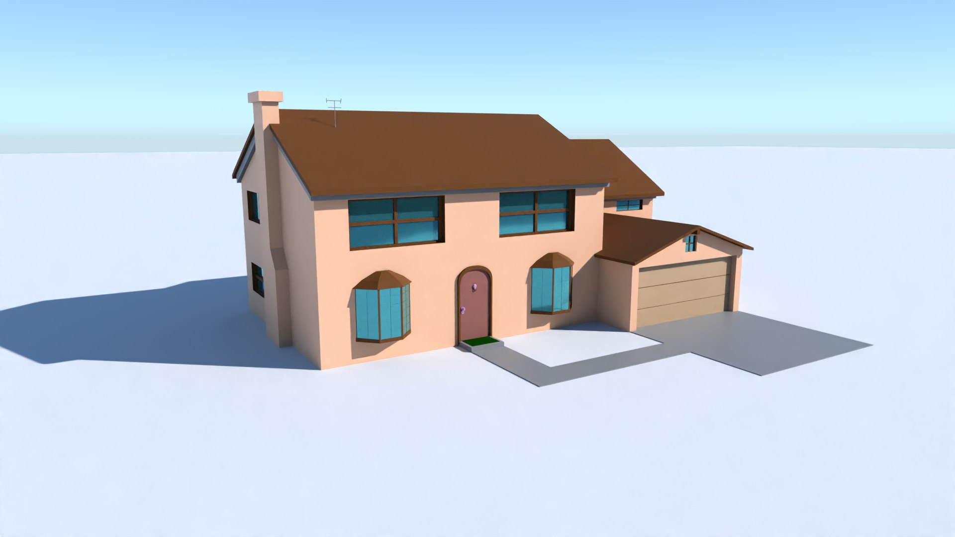 Simpsons House 3D Model - TurboSquid 1695263
