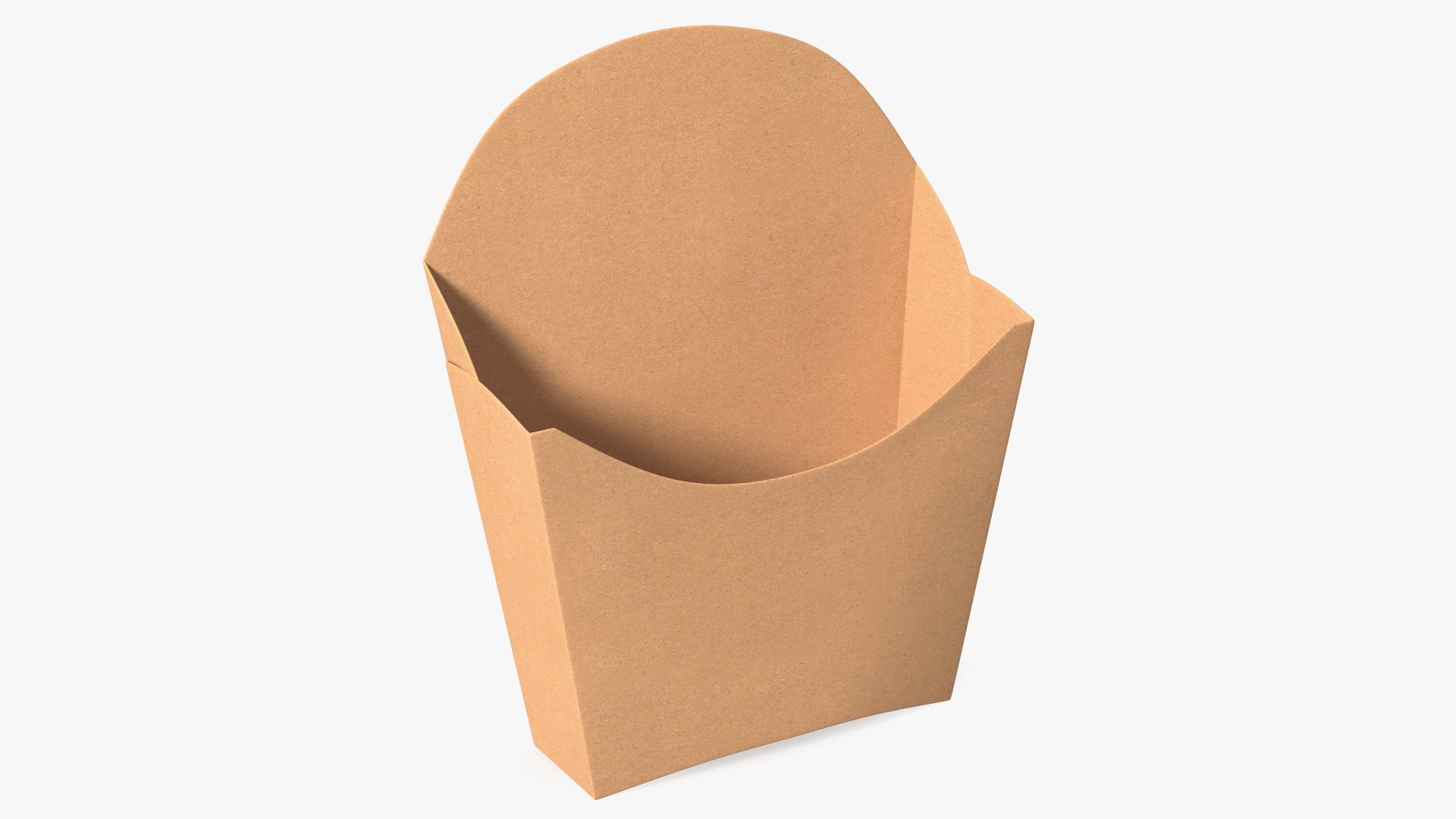 French Fry Box Craft Paper Generic model - TurboSquid 1858095