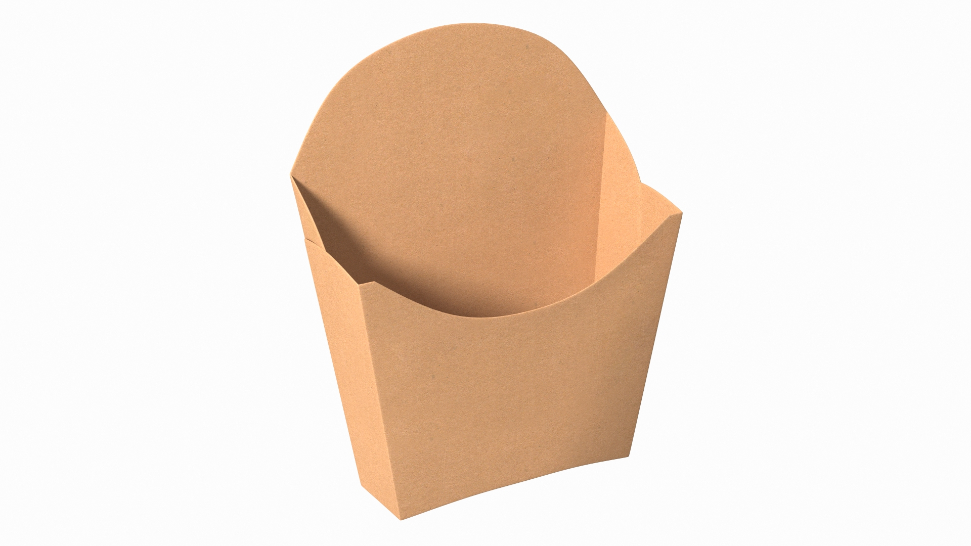French Fry Box Craft Paper Generic model - TurboSquid 1858095