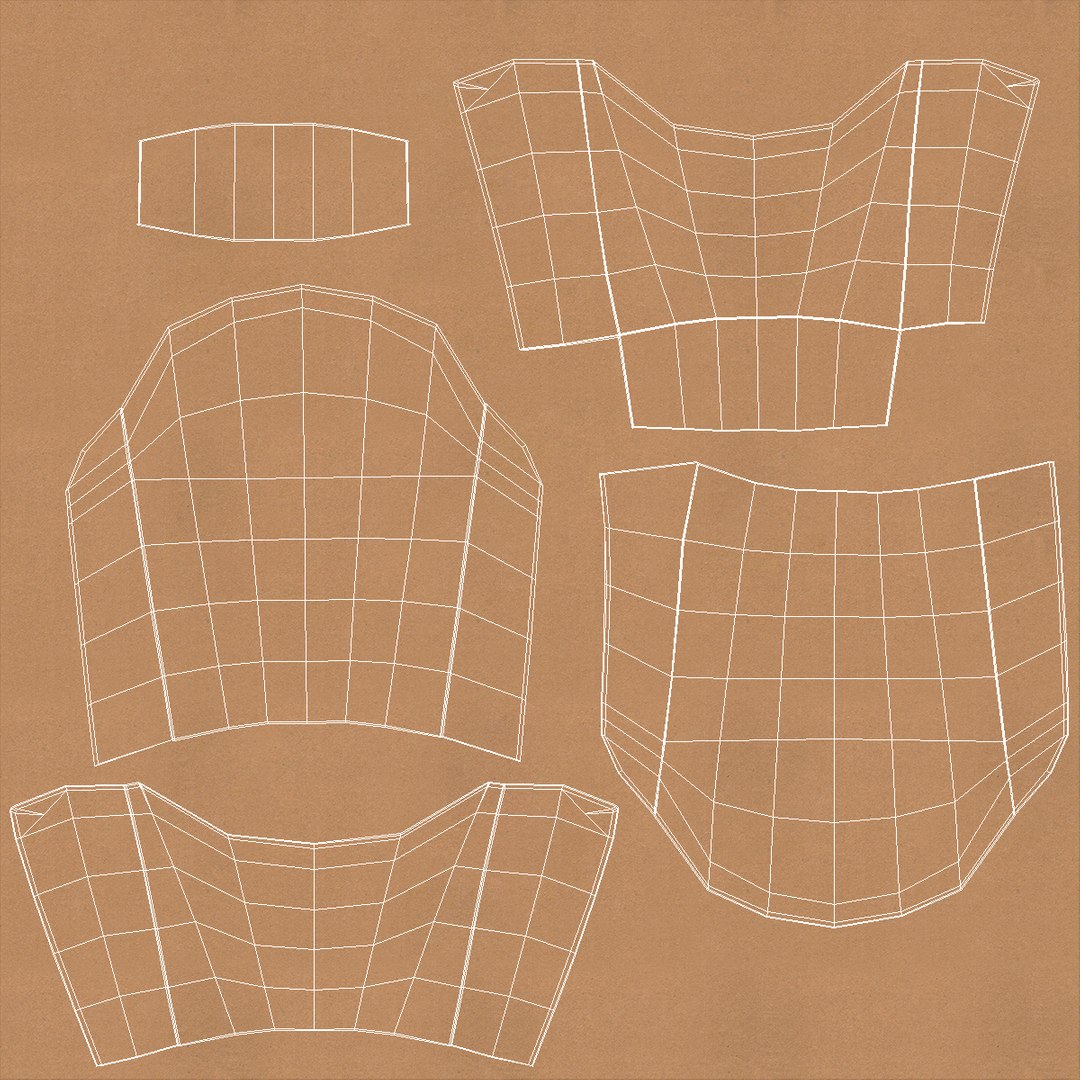 French Fry Box Craft Paper Generic model - TurboSquid 1858095