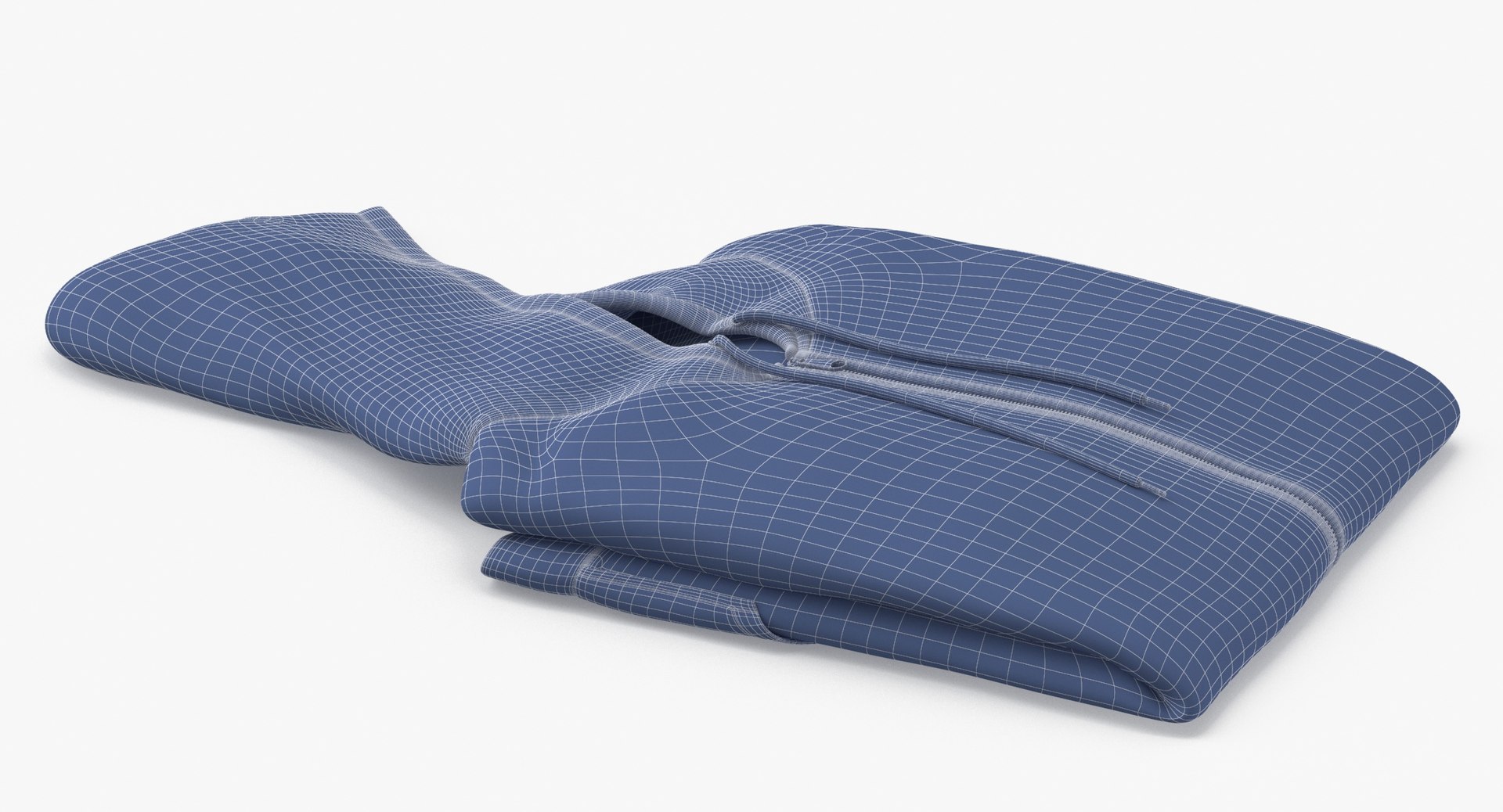 Zipper Hooded Sweatshirt Folded Female Pocket Basic Poses Blank White ...