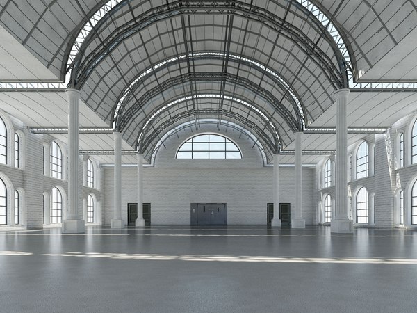 3d hallway realistic