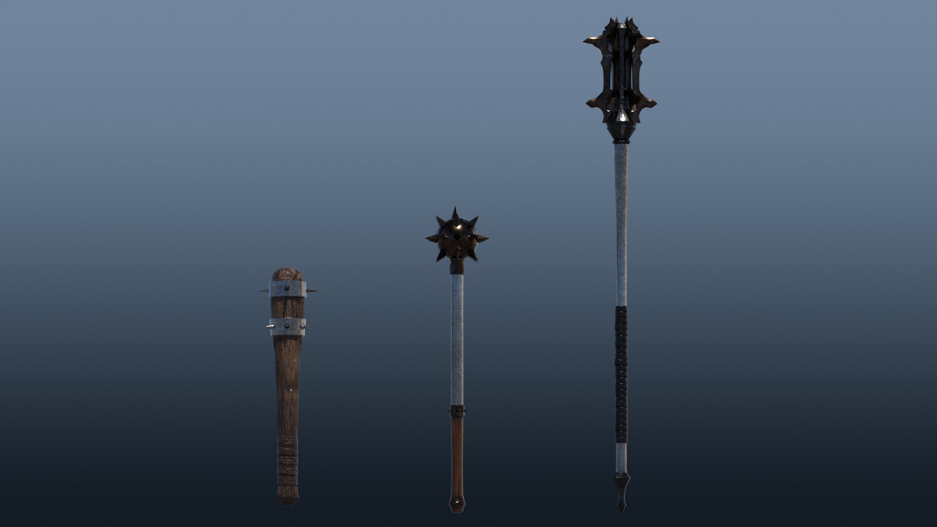 Medieval Maces 3D - TurboSquid 2254141