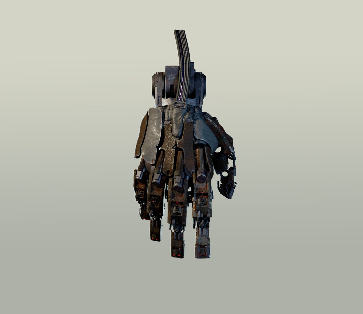 3D Hand Mechanical Model - TurboSquid 1549173