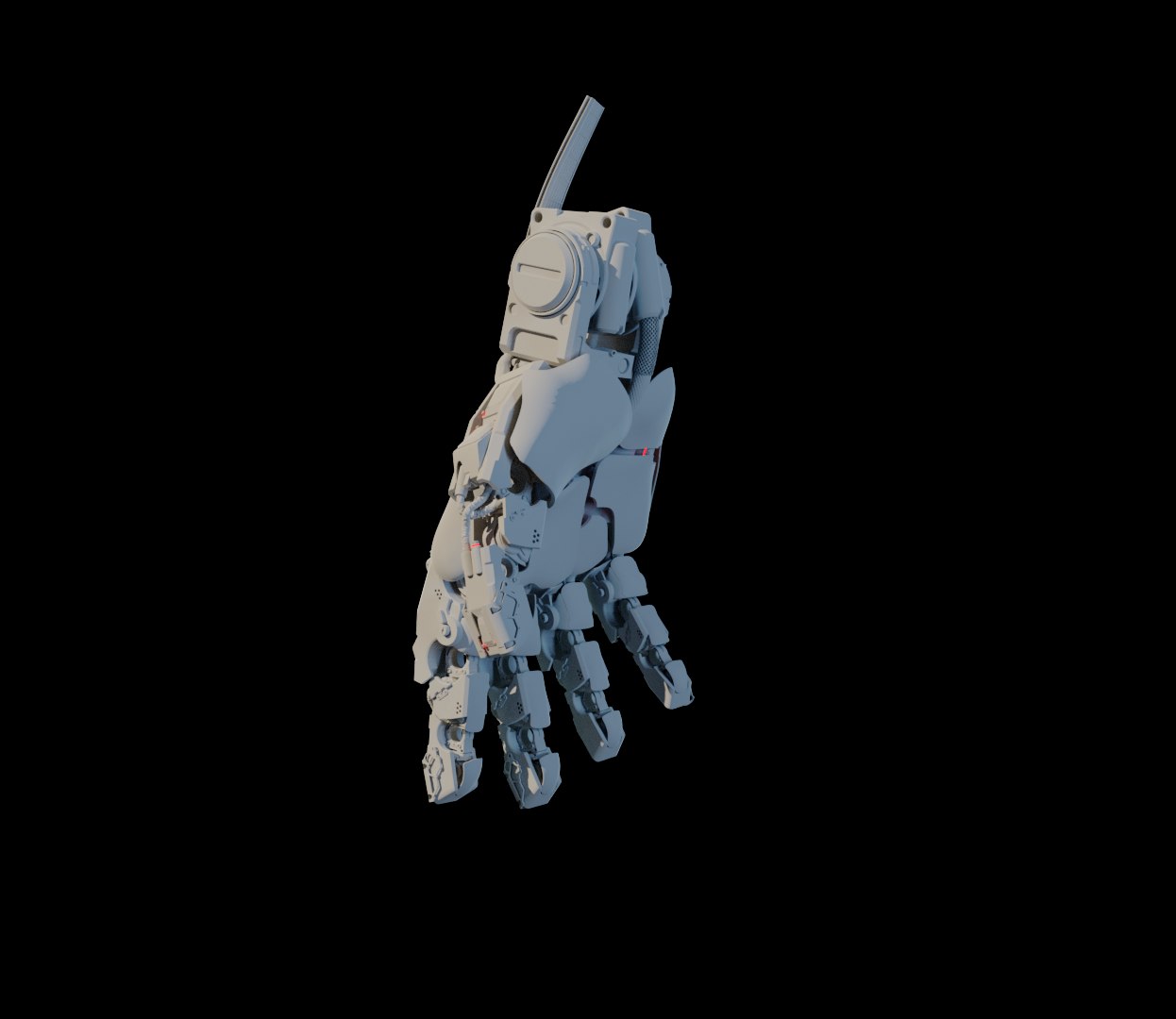 3D hand mechanical model - TurboSquid 1549173
