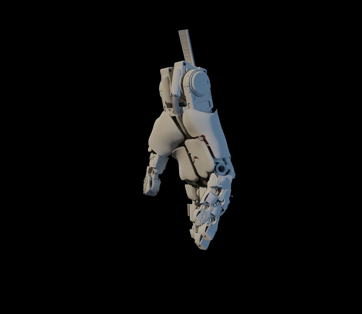 3D hand mechanical model - TurboSquid 1549173